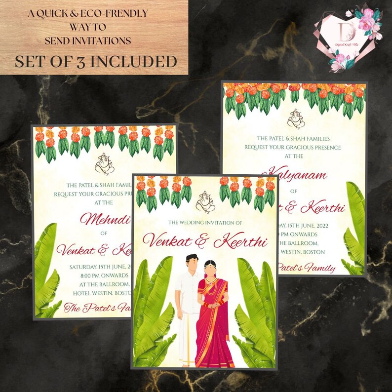 South Indian Wedding Invitation as South Indian Wedding Cards Telugu, Tamil Wedding Cards ...