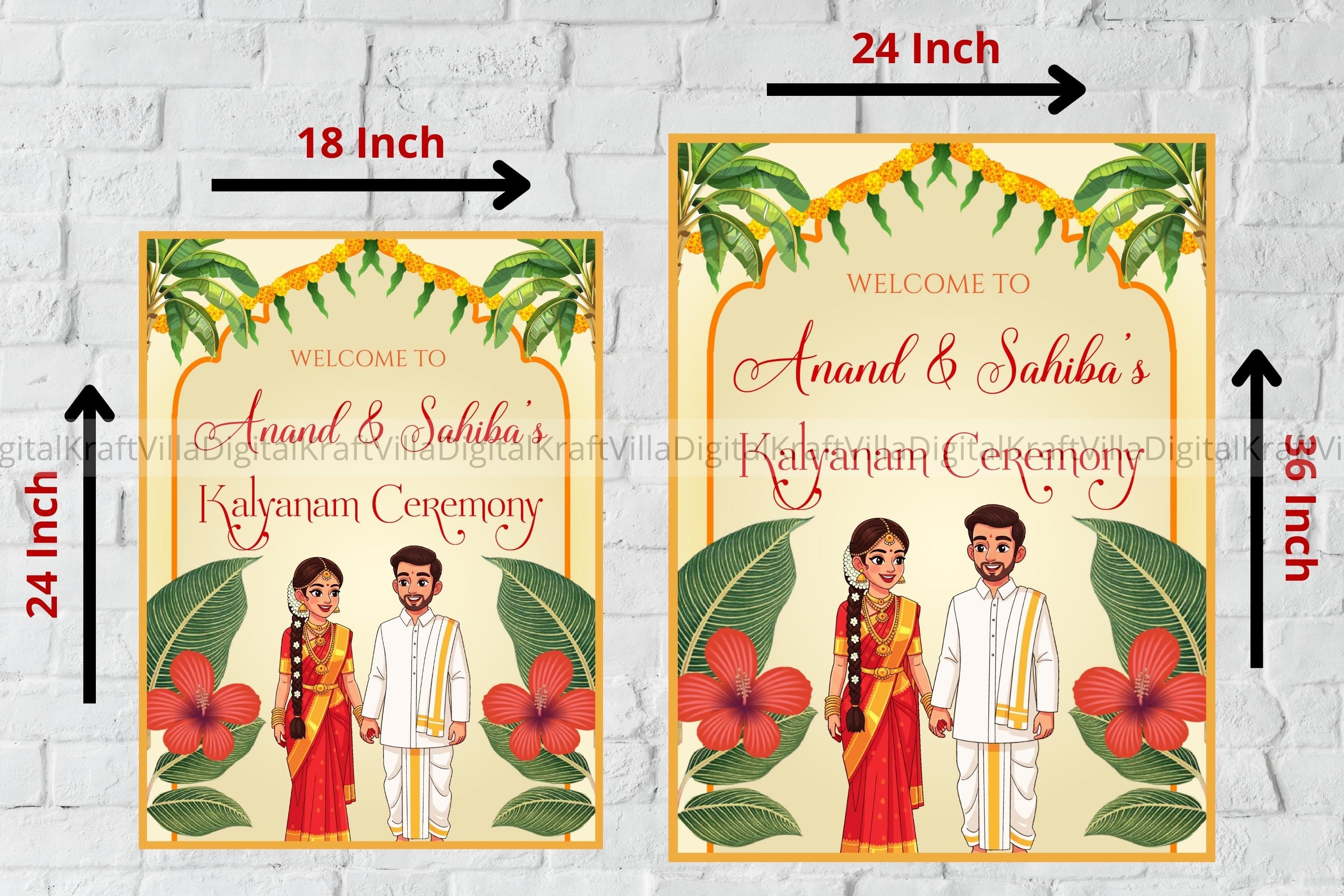 Tamil Welcome Sign as Telugu Wedding Signs Indian, Tamil Wedding Signs ...