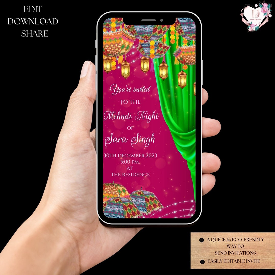 Mendhi Invites Henna Party, Mehndi Invitations as Mehendi Invites as ...