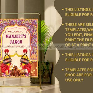 Jaggo Welcome Signs, Jago Welcome Sign as Sade Munde Da Viah Sign ...