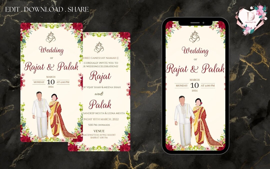 Tamil Wedding Cards, Tamil Wedding Invites & South Indian Wedding ...