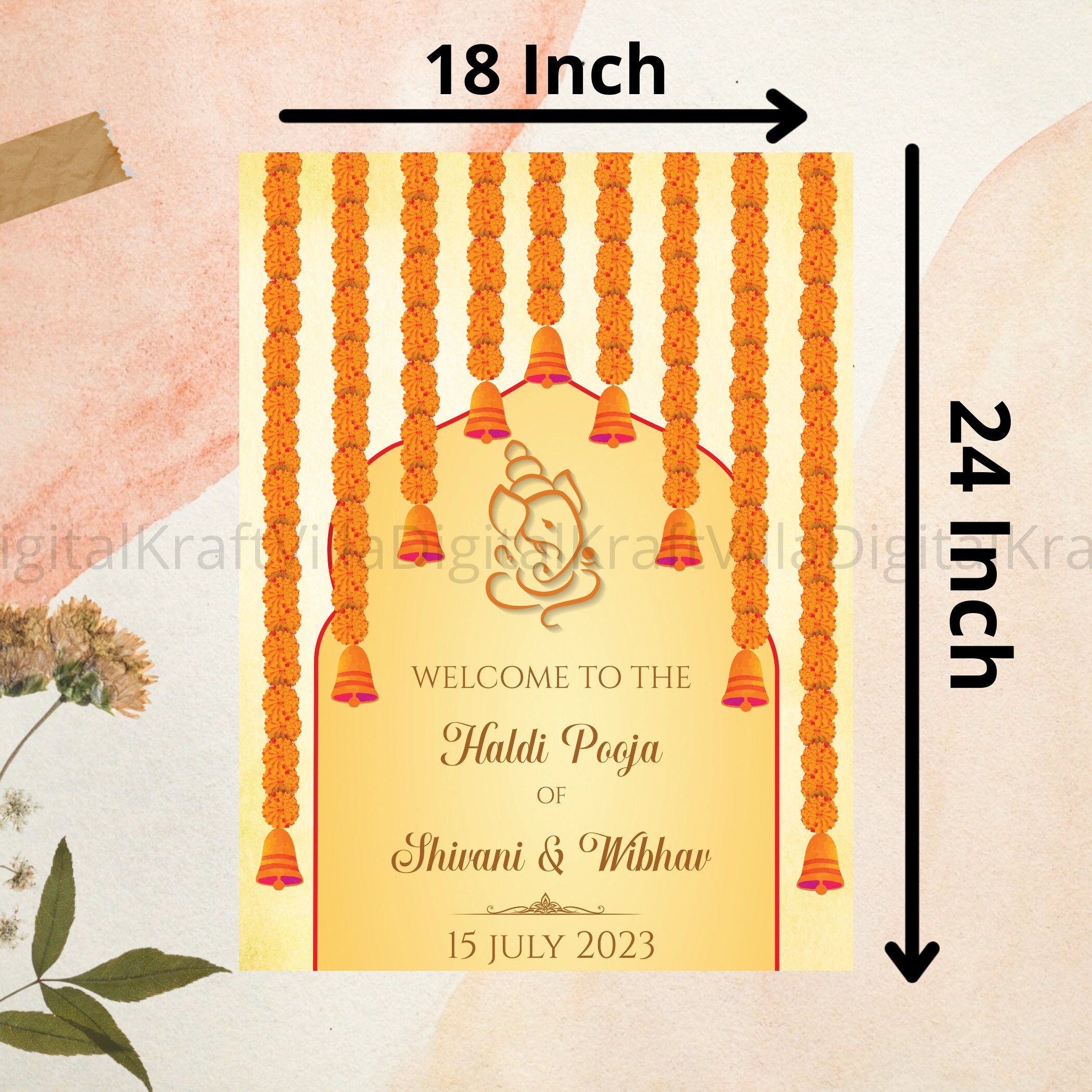 Haldi Sign Haldi Welcome Sign Vatna Sign Maiyan Sign Gaye - Etsy