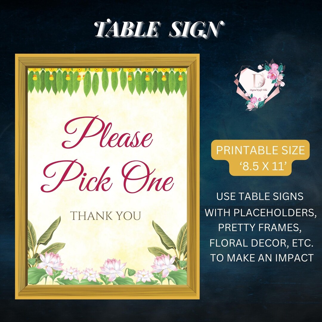 Please Pick One Indian Wedding Decor, Mehndi Decor Station Haldi Decor ...