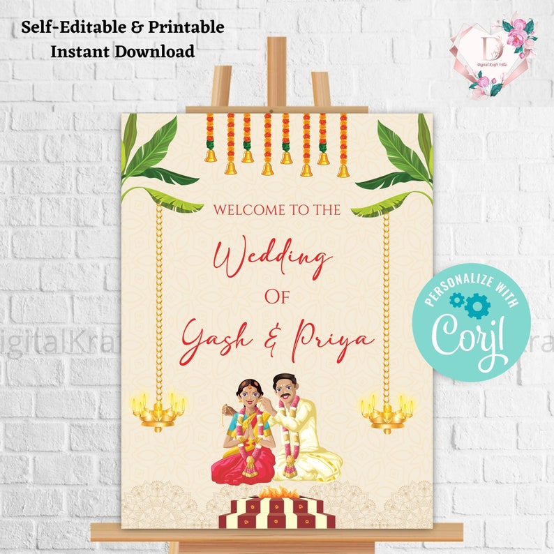 Kalyanam Signs as Telugu Wedding Sign South, South Indian Signs, Tamil ...