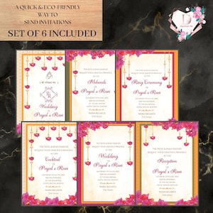Indian Invitations, Indian Wedding Digital Invite as Indian Wedding ...