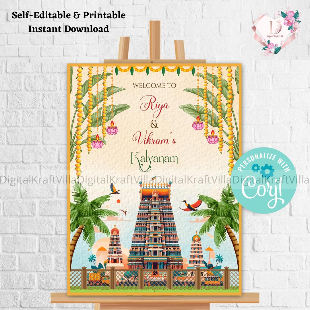 Tamil Welcome Sign as Telugu Wedding Signs Indian, Tamil Wedding Signs ...