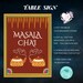 Indian Chai Table Sign & Indian Food Station Sign Wedding Decor, Indian ...