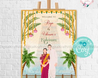 Tamil Welcome Sign as Telugu Wedding Signs Indian, Tamil Wedding Signs ...