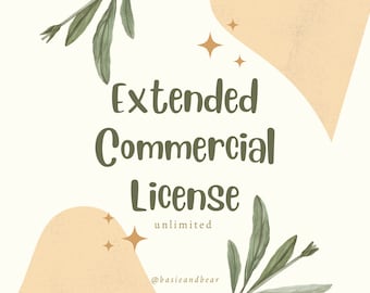 Extended Commercial License Unlimited Use - Etsy