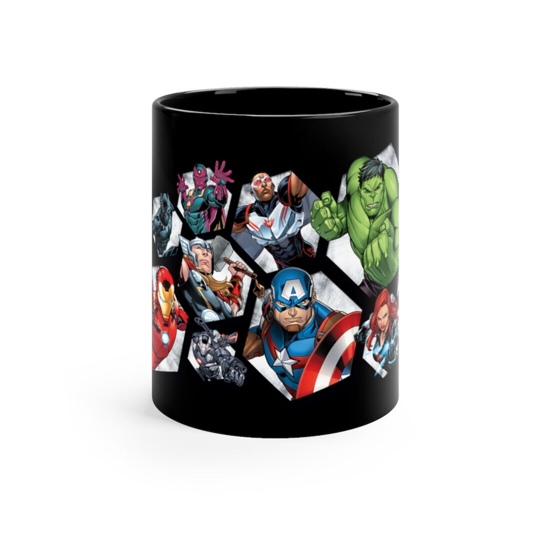 Marvel Mug | Comic 11oz | Avenger Mug | Fan Art | Mugs Personalised ...