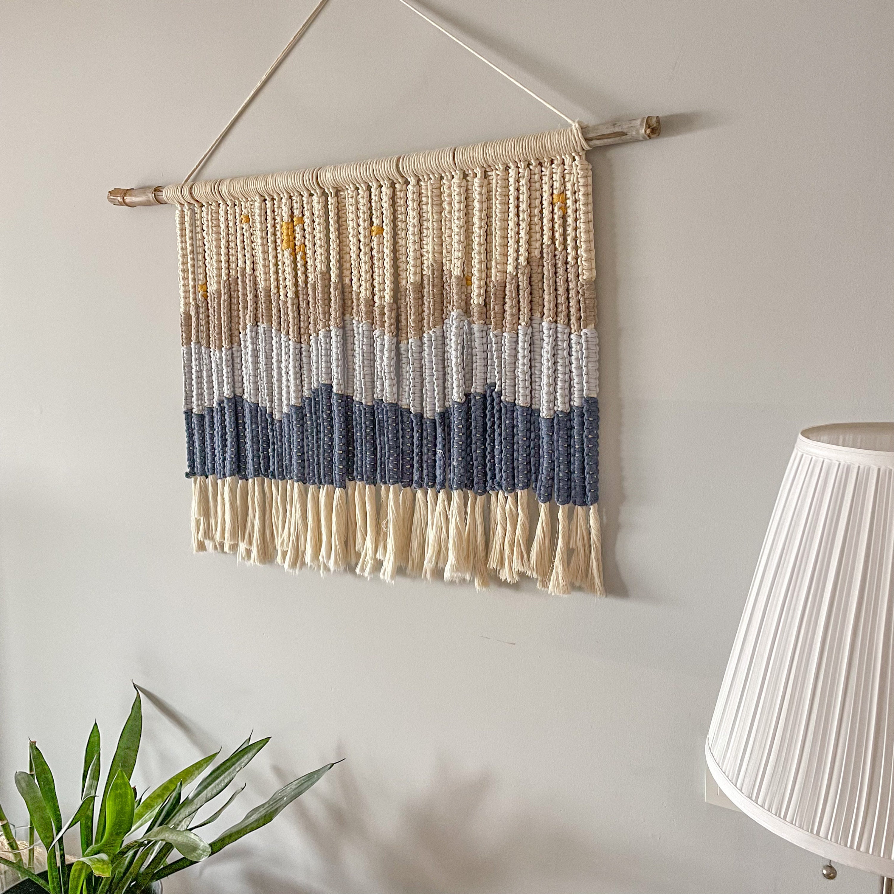 Mountain Macrame Wall Hanging Landscape Valentine's Day Gift, Gift for ...