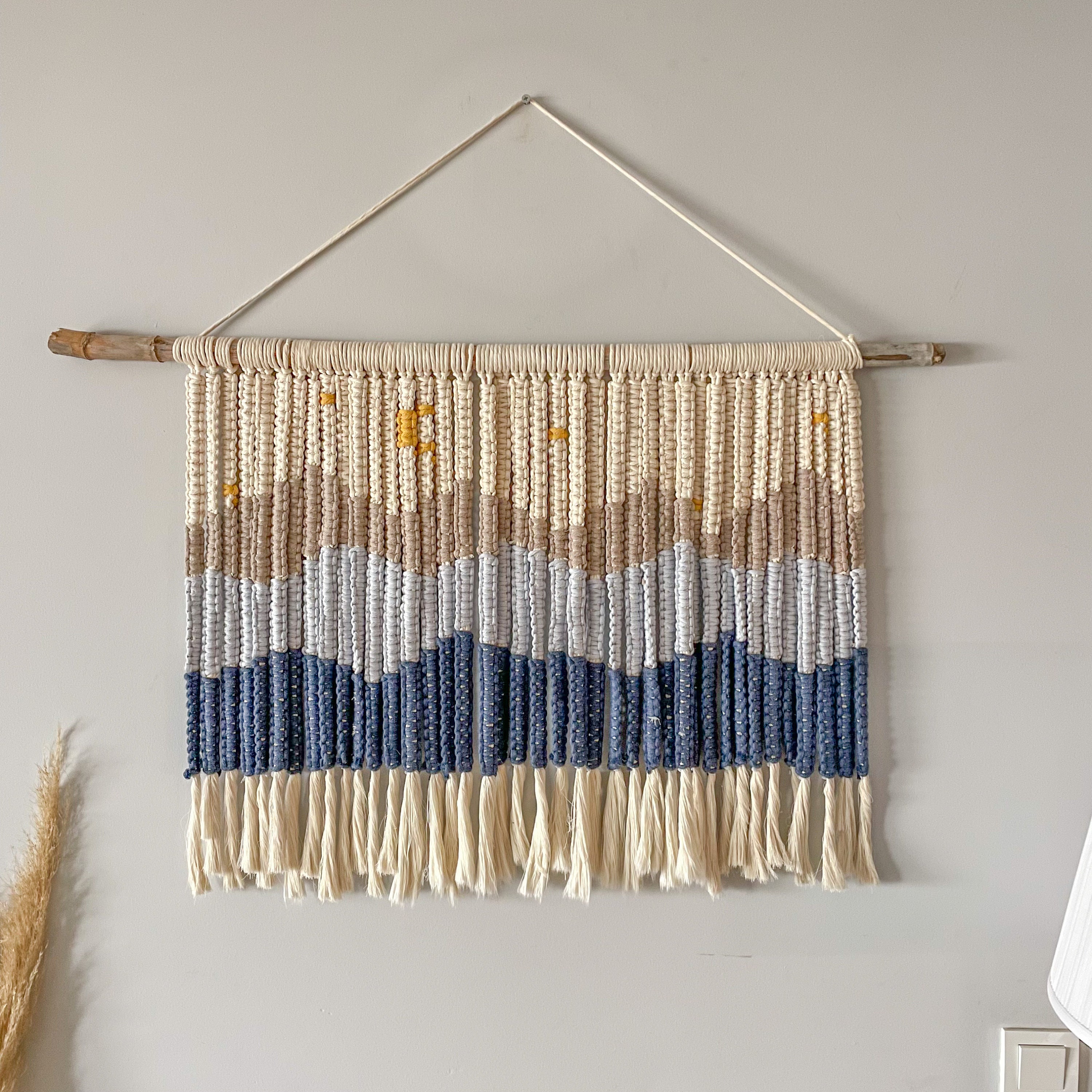 Mountain Macrame Wall Hanging Landscape Valentine's Day Gift, Gift for ...