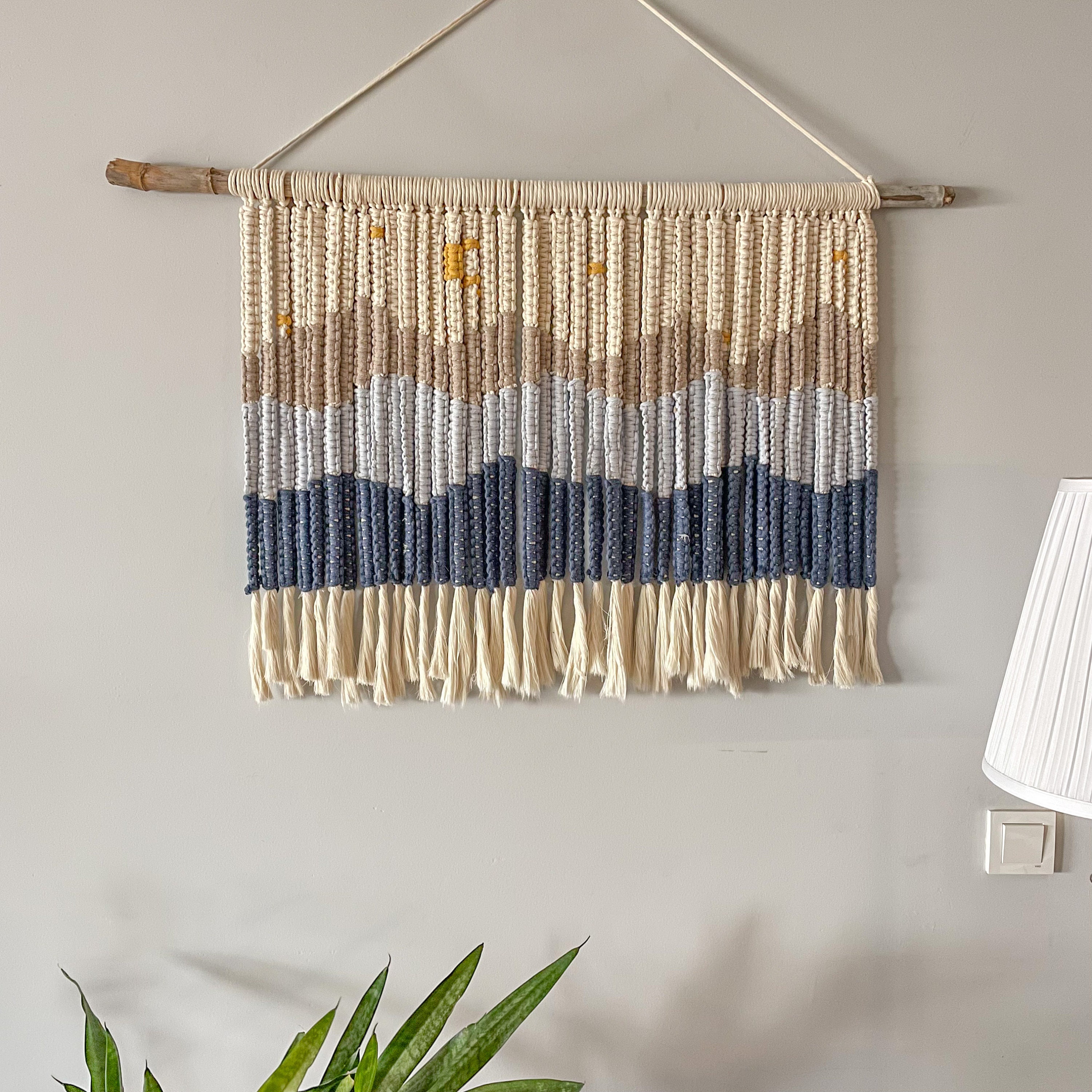 Mountain Macrame Wall Hanging Landscape Valentine's Day Gift, Gift for ...