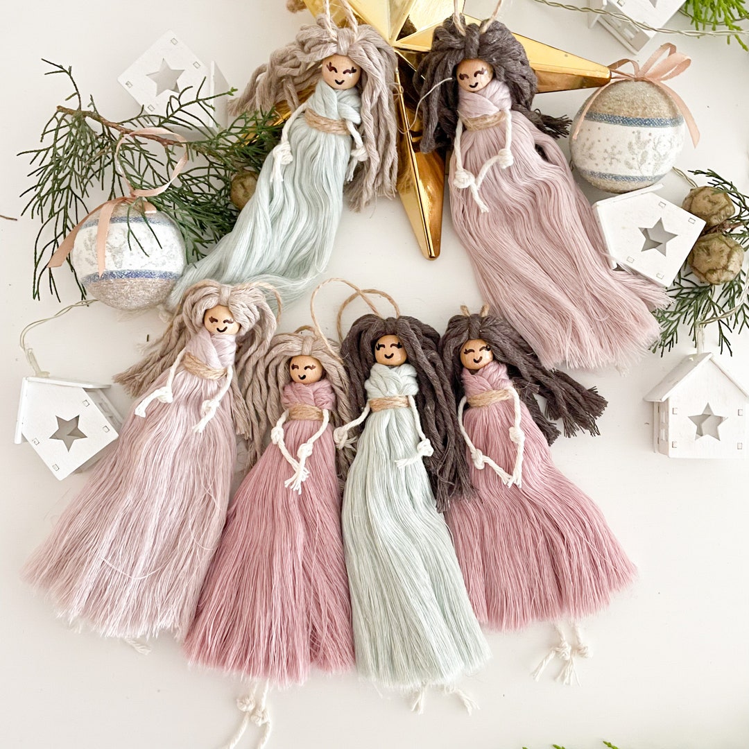 Macrame Angel | Macrame Doll | Macrame Christmas Angel | Christmas ...