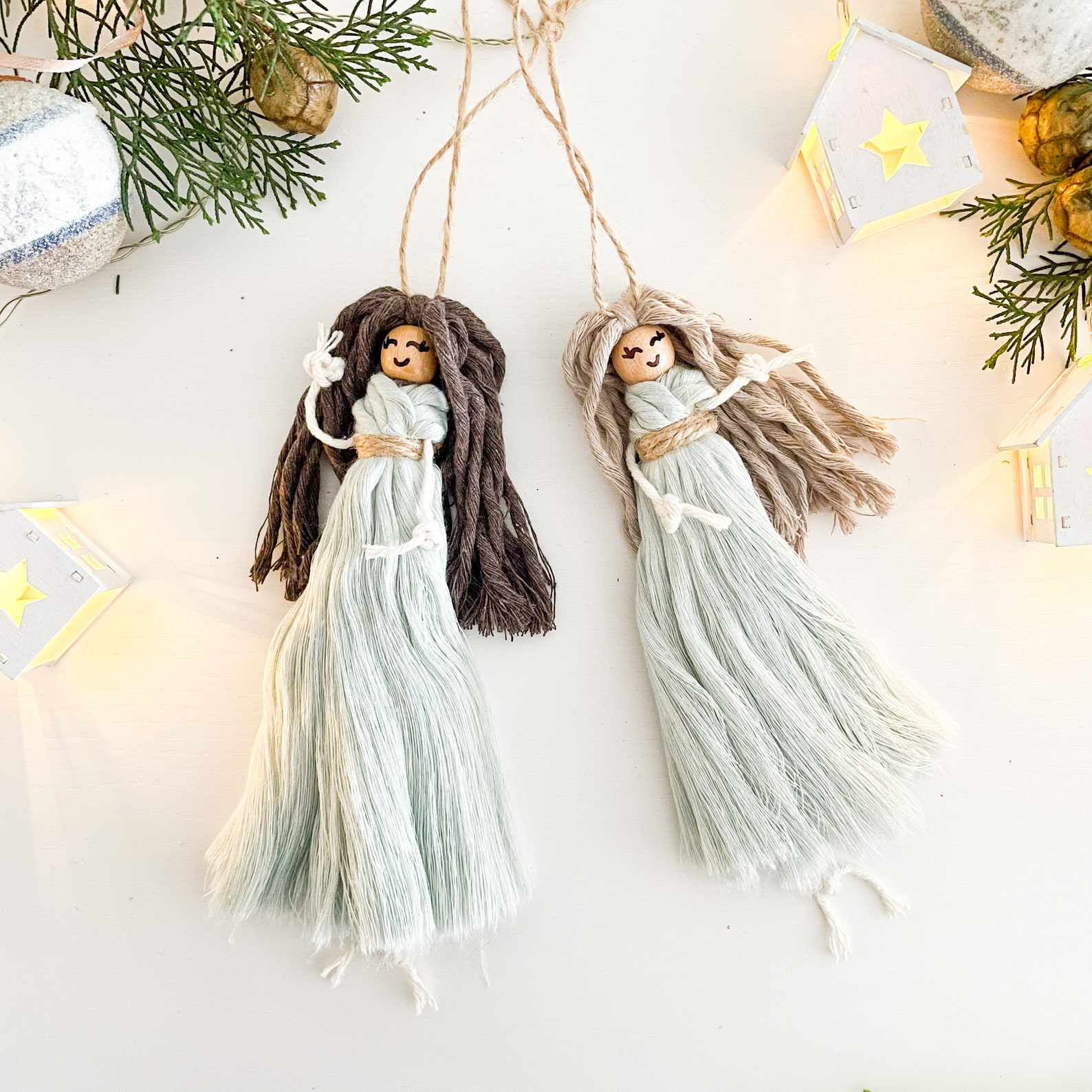 Macrame Angel | Macrame Doll | Macrame Christmas Angel | Christmas ...