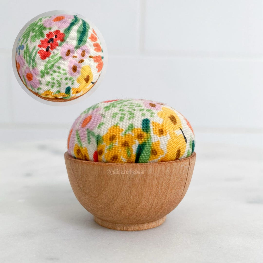 Ready Made Mini Needle Sharpening Pincushion, Emery Sand, Sewing Notion ...