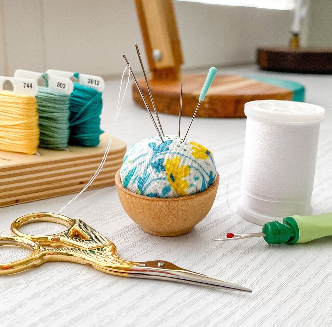 Mini Emery Sand Pincushion: Needle Sharpener, Sewing Notion - Etsy