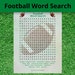 Football Word Search Football Party Game Printable, Football Printable ...
