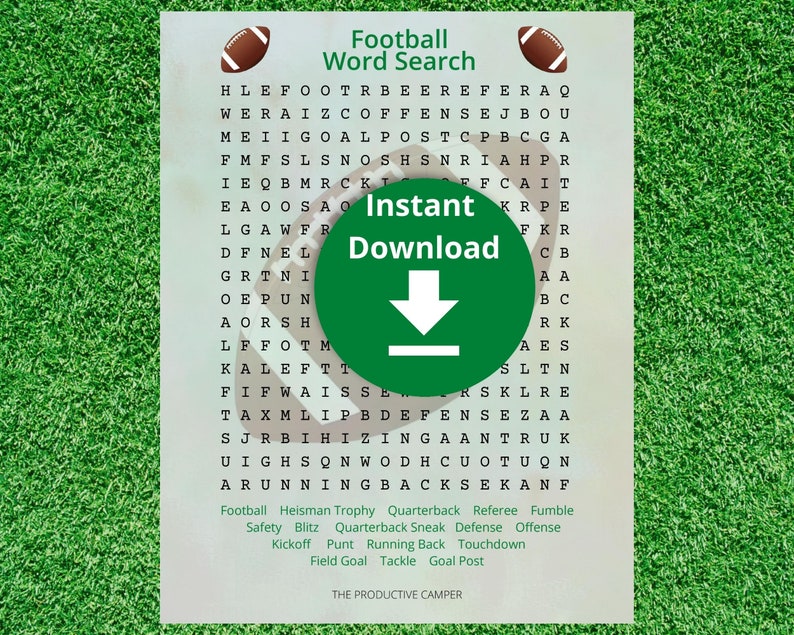 Sports Word Search BUNDLE - Party Game Printable - Etsy