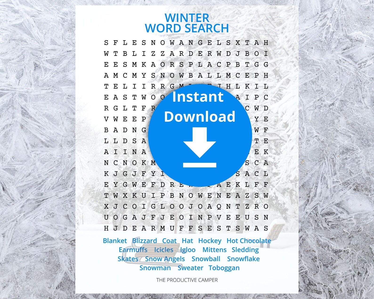 Winter Word Search Party Game Printable Etsy winter-word-search-party-game-printable-etsy
