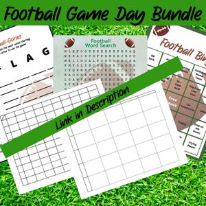 Football Square Game Boards: 5x5 & 10x10 Printable (digital Download ...