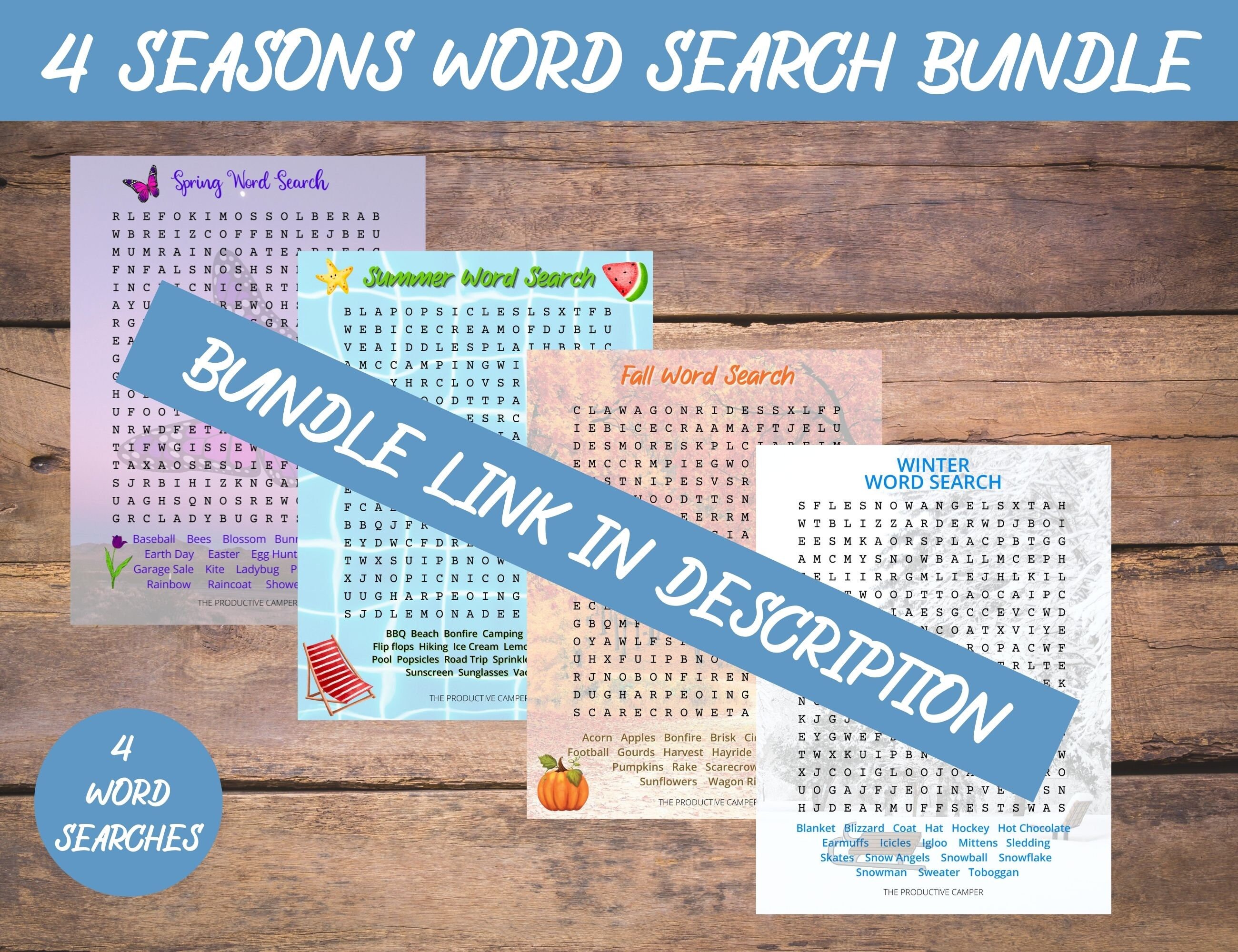 Fall Word Search - Party Game Printable - Etsy