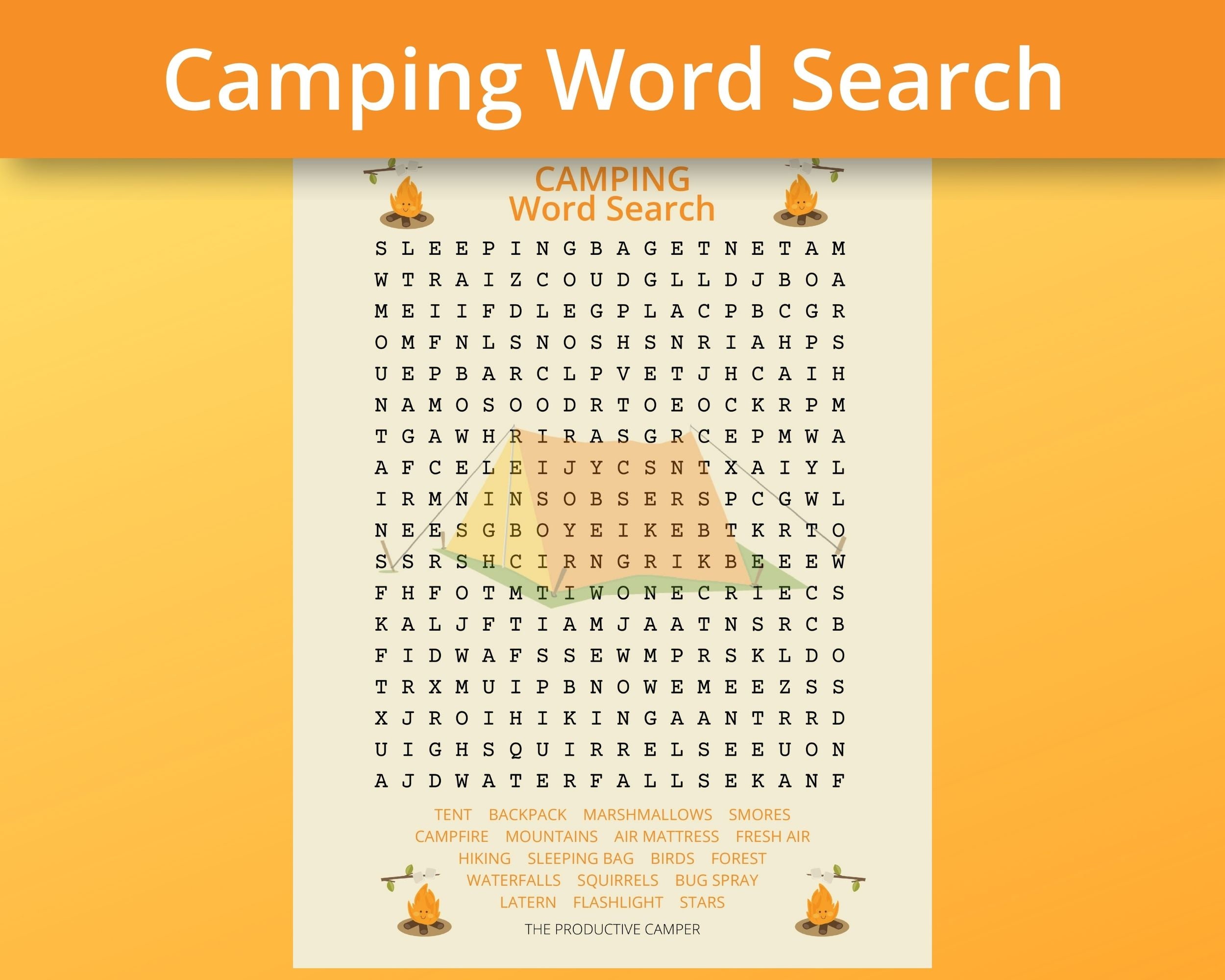 Nature Word Search Bundle- Party Game Printable - Etsy