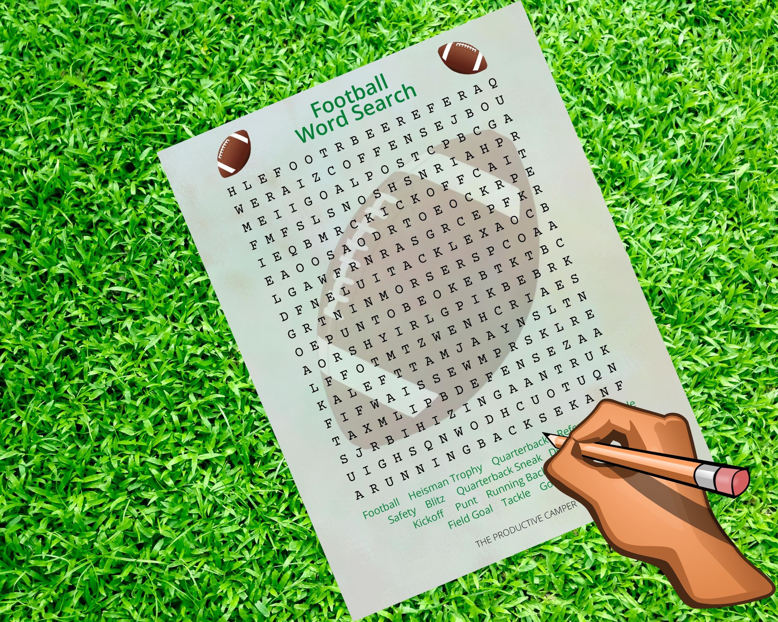 Football Word Search Football Party Game Printable, Football Printable ...