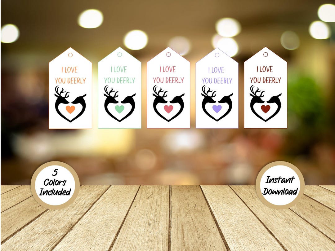 Whimsical Deer Gift Tags – Rustic Woodland Printable (digital Download ...