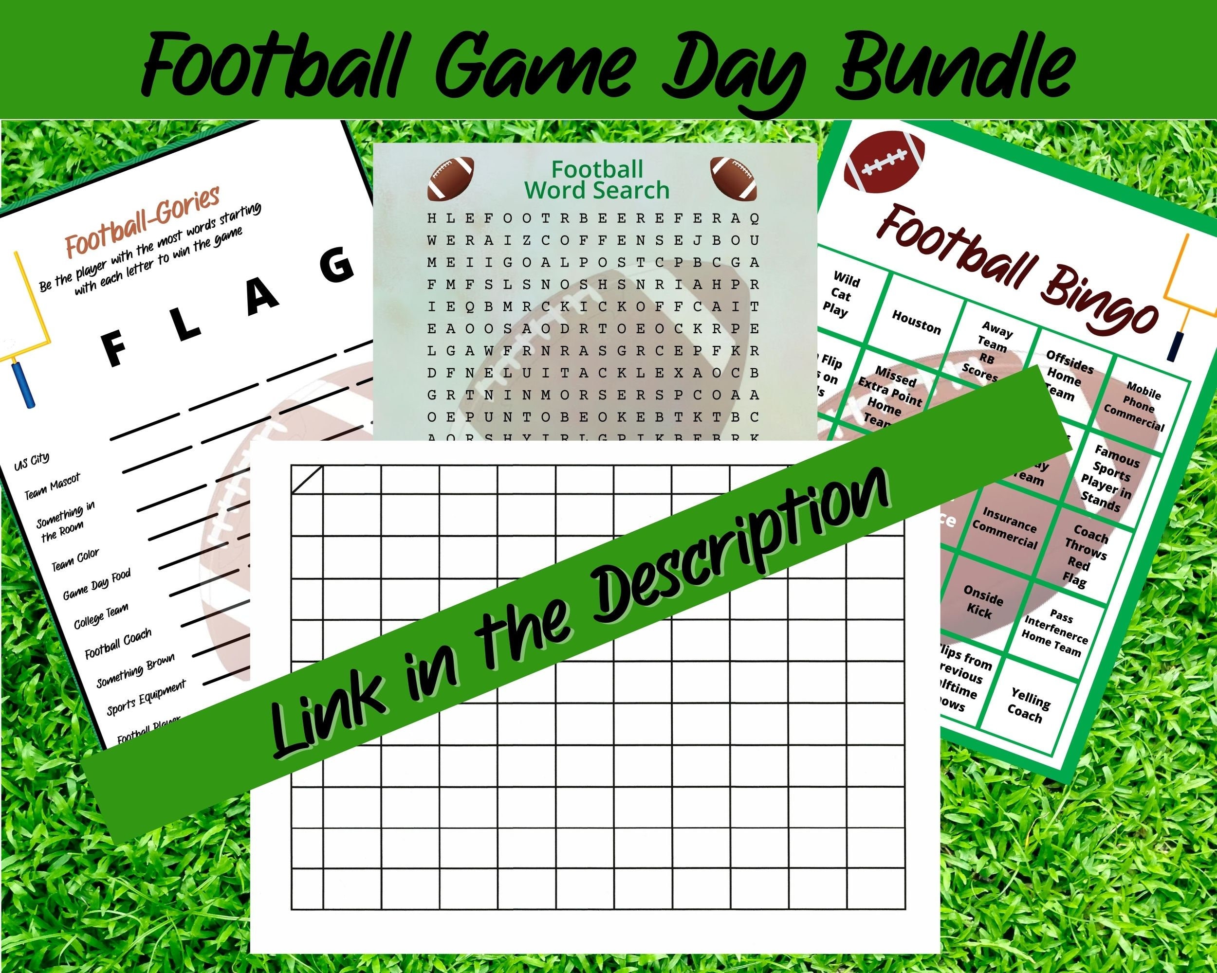 Football Word Search Football Party Game Printable, Football Printable ...