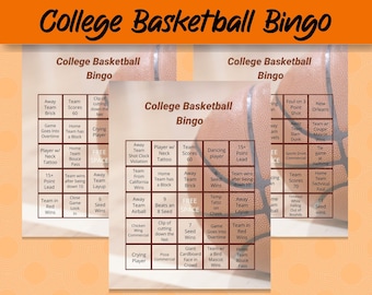Basketball Bingo - Etsy
