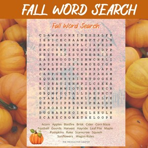 4 Seasons Word Search Bundle- Party Game Printable - Etsy
