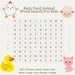 Barn Animal Word Search | Kids Printable Game (PDF) - Etsy Canada