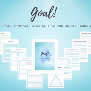 Goal Setting and Tracker Bundle: Long-term Planning, SMART Goals ...