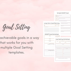 Goal Setting and Tracker Bundle: Long-term Planning, SMART Goals ...
