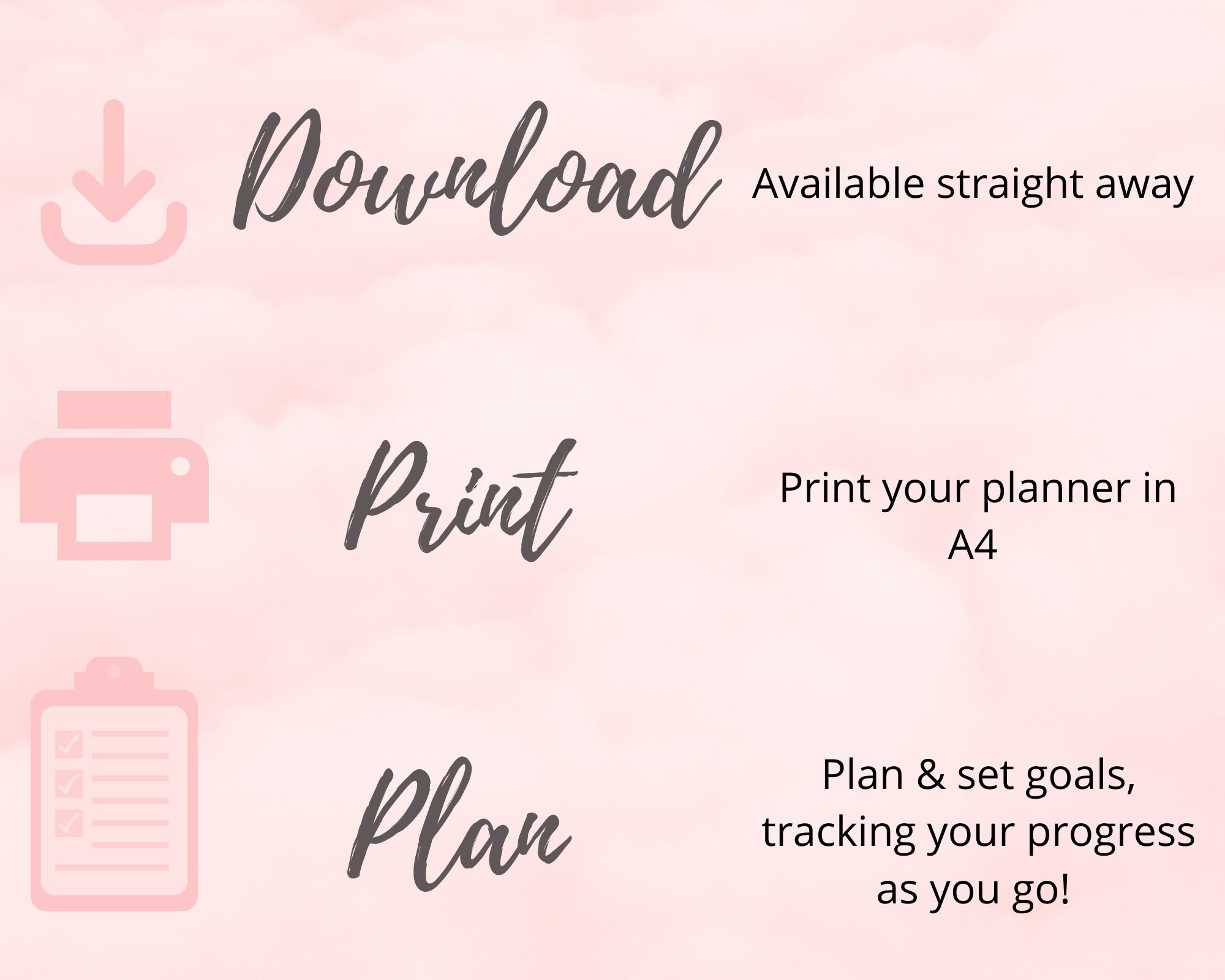 Goal Setting and Tracker Bundle: Long-term Planning, SMART Goals ...
