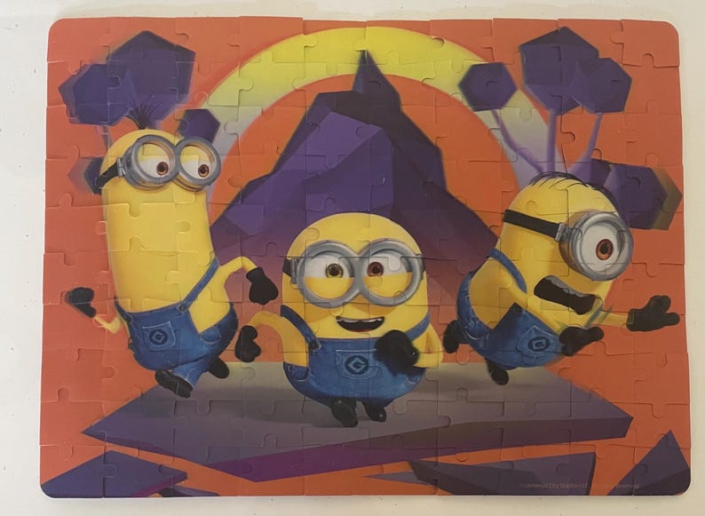 Despicable Me Minions Prime 3D Puzzle Glued - Etsy