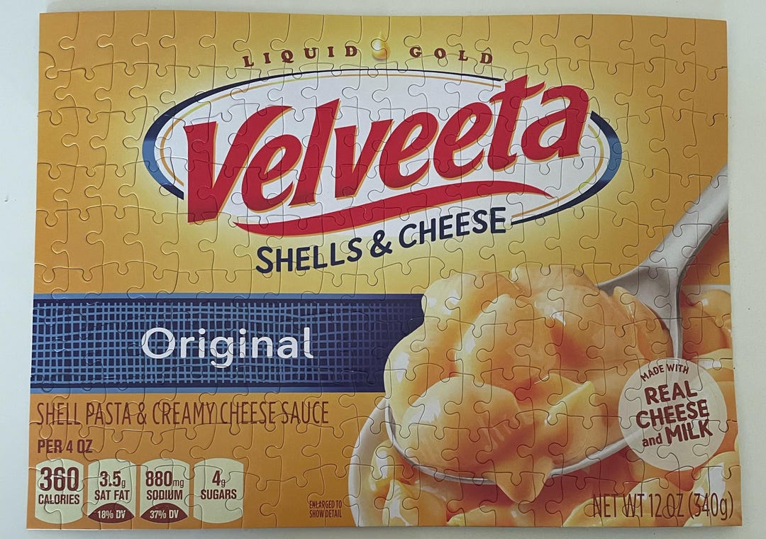 Mini Brands Velveeta Shells and Cheese Medium Puzzle Glued - Etsy