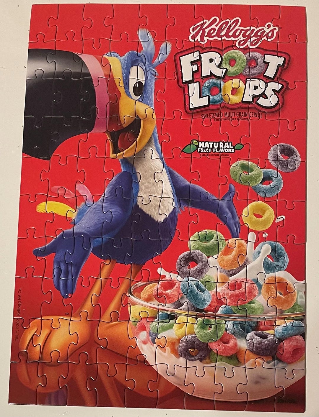 Kelloggs Froot Loops Small Puzzle Glued - Etsy