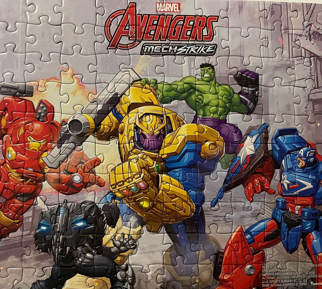 Small Avengers Mech Strike Puzzle - Etsy