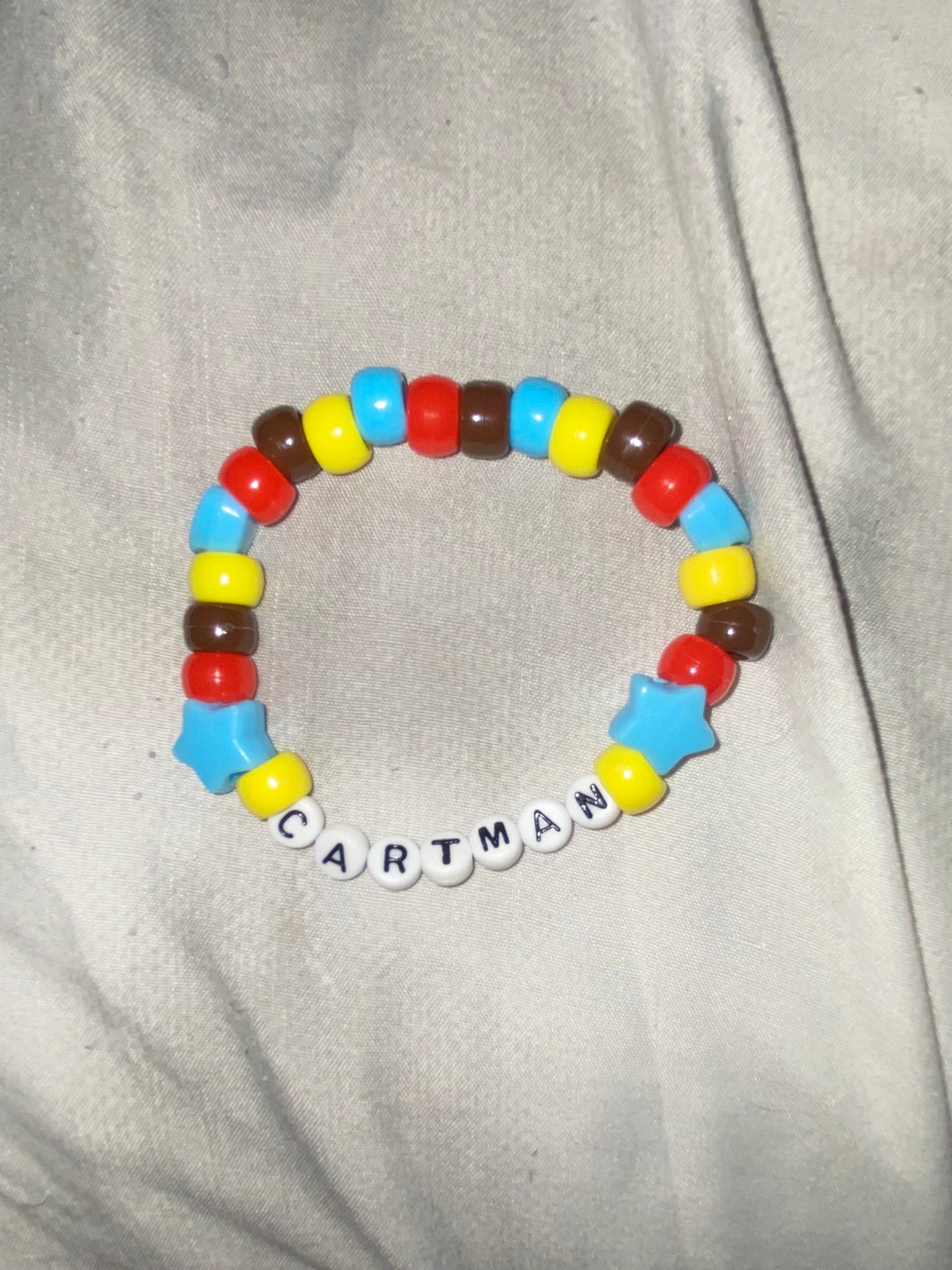 Cartman South Park Pony Bead Bracelet - Etsy