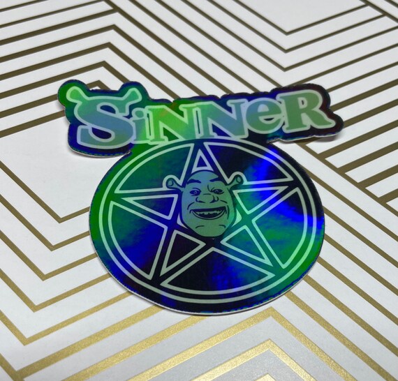 Sinner Sticker Set Weather Proof Holographic Vinyl Sticker - Etsy