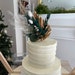 Gold & Emerald Green Cake Topper Boho Winter Christmas Wedding Birthday ...