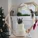 Gold & Emerald Green Cake Topper Boho Winter Christmas Wedding Birthday ...