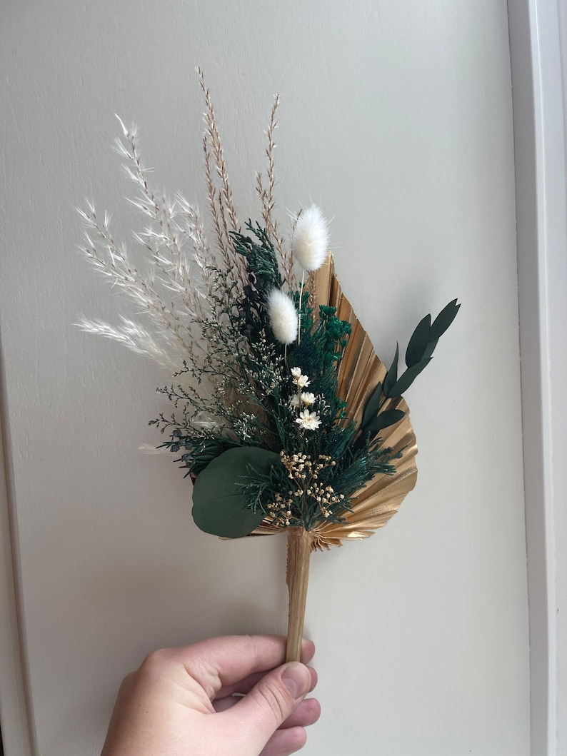Gold & Emerald Green Cake Topper Boho Winter Christmas - Etsy