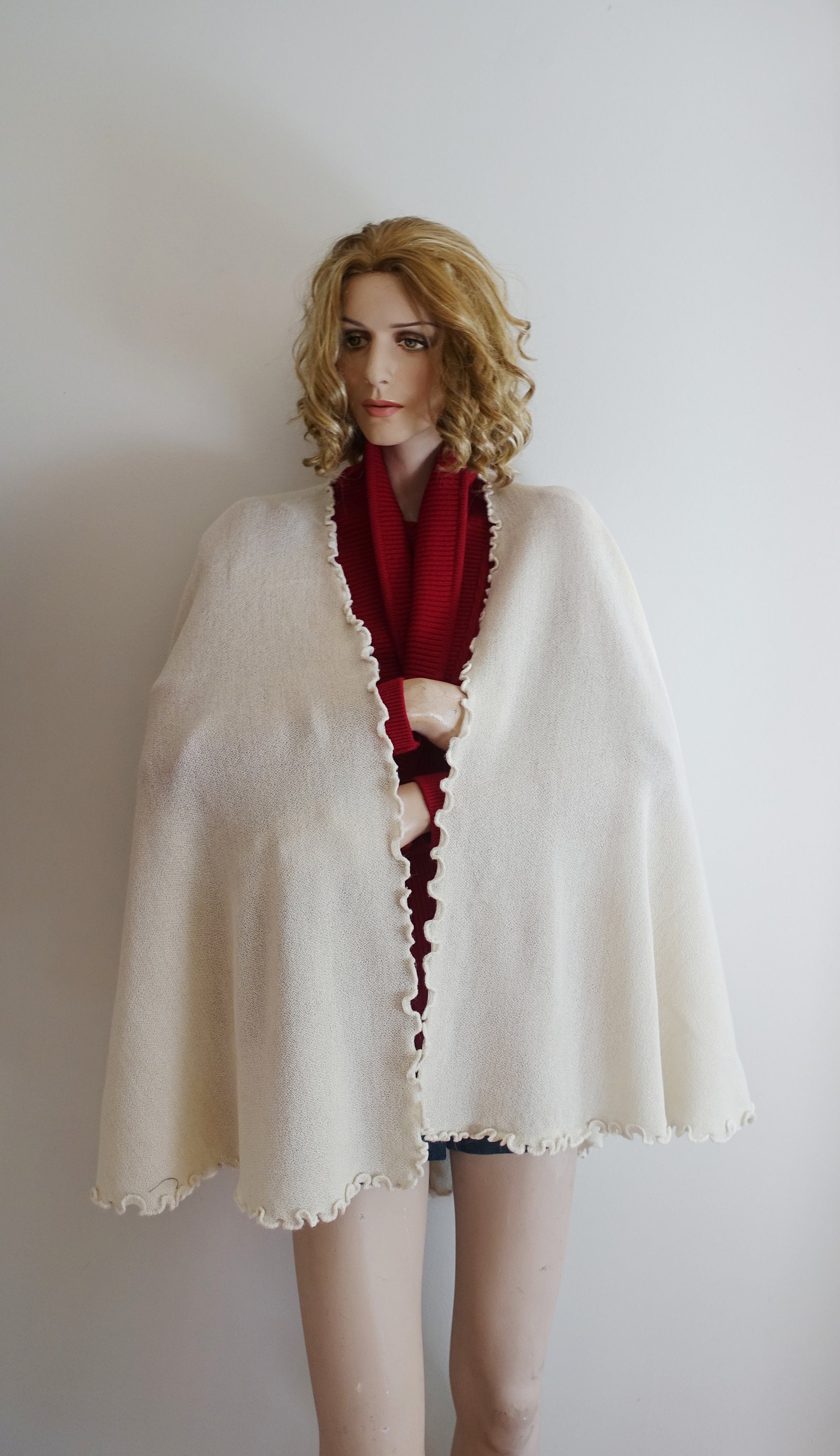 Alpaca Curly Cape - Etsy