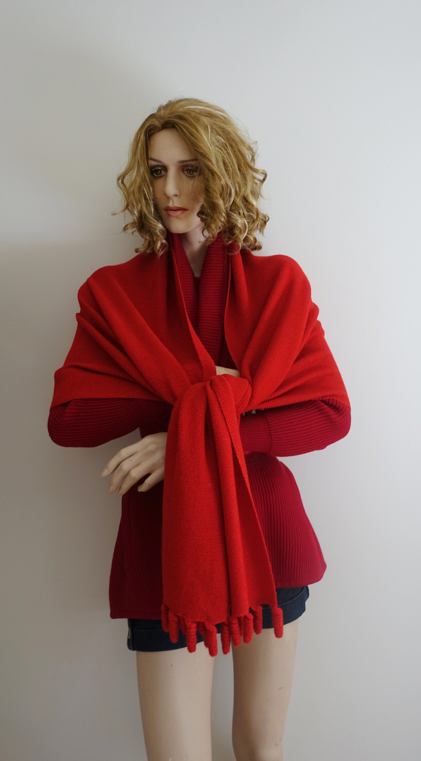 Alpaca Shawl – Ruffle Finished Edge - Etsy
