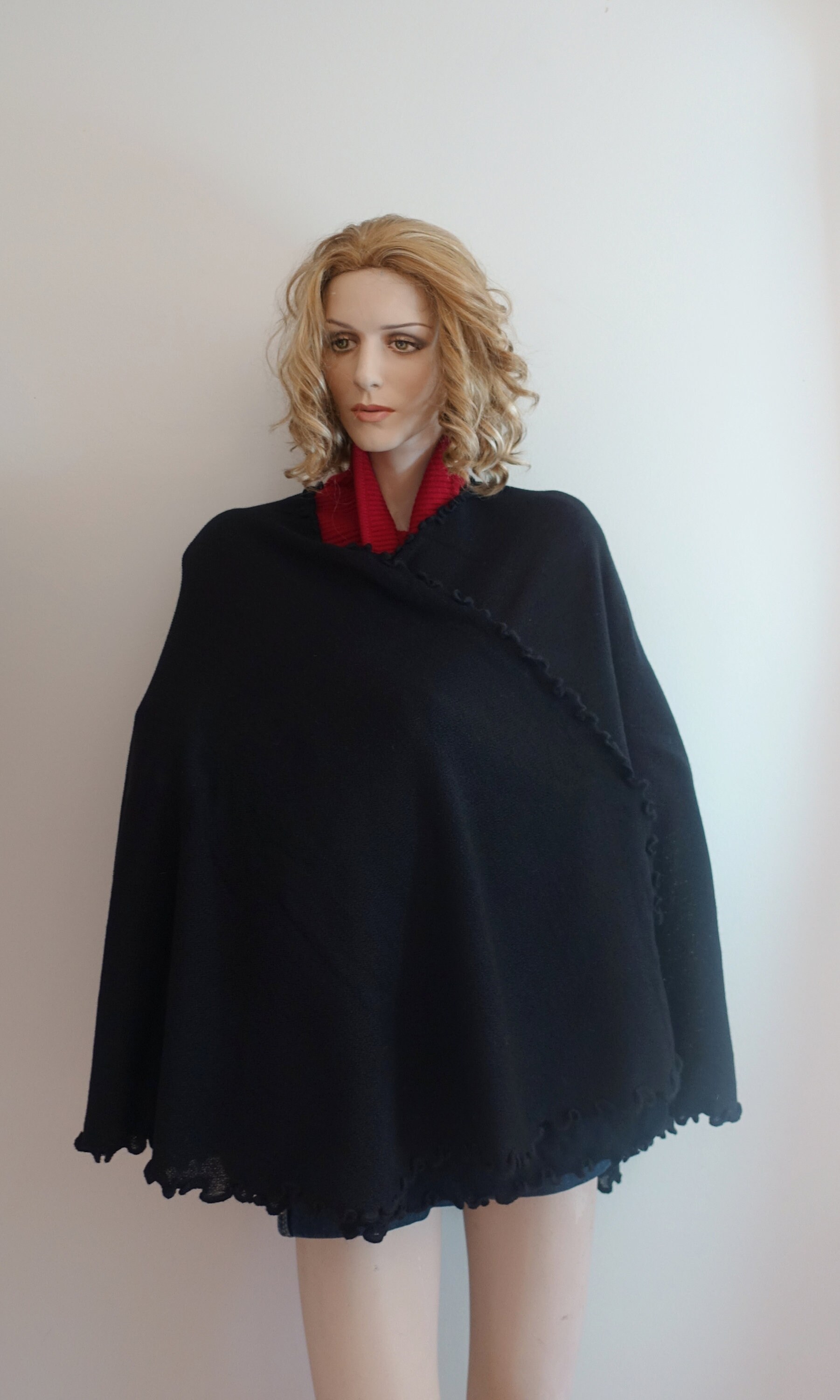 Alpaca Curly Cape - Etsy