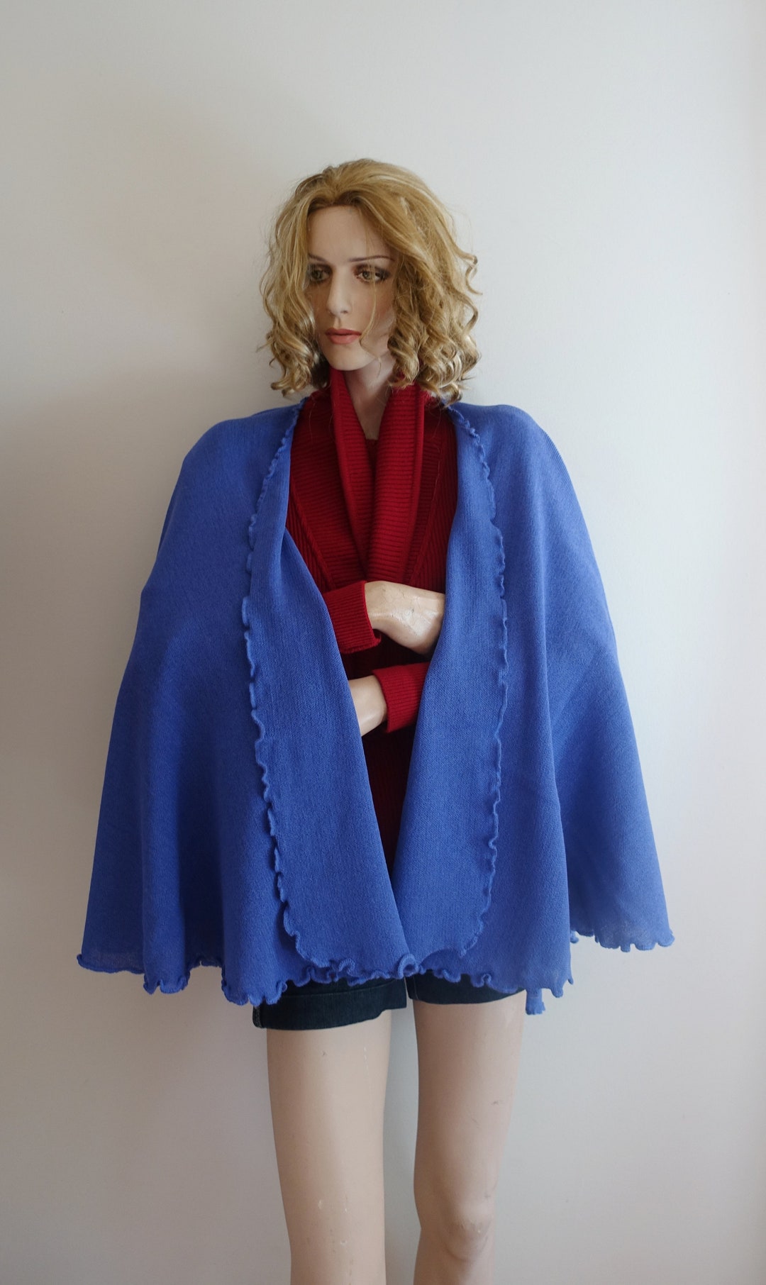 Alpaca Curly Cape - Etsy