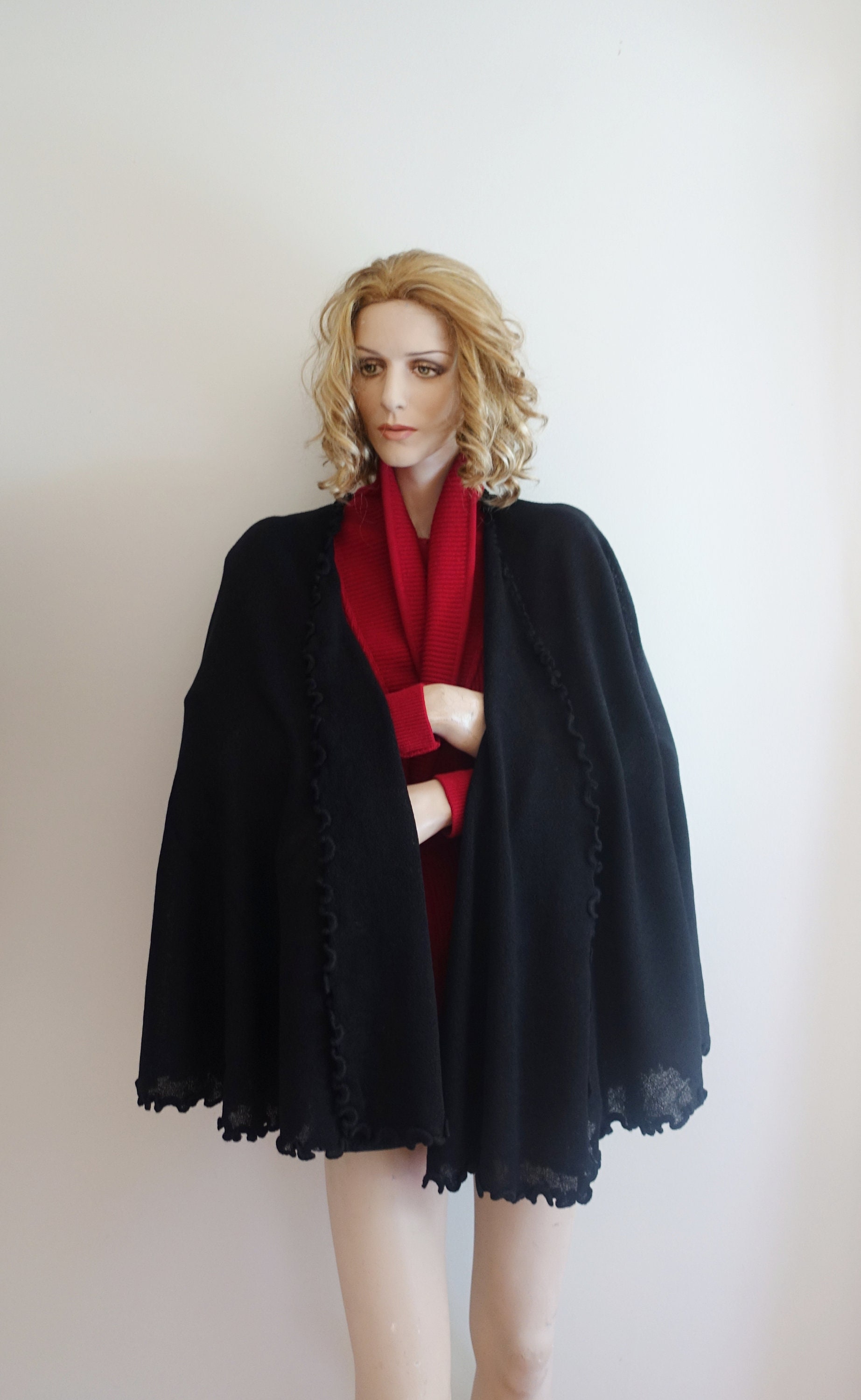 Alpaca Curly Cape - Etsy